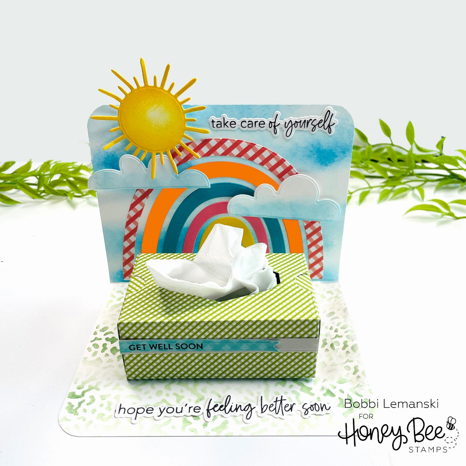 Get Well Tissue Box Card – Honey Bee Stamps