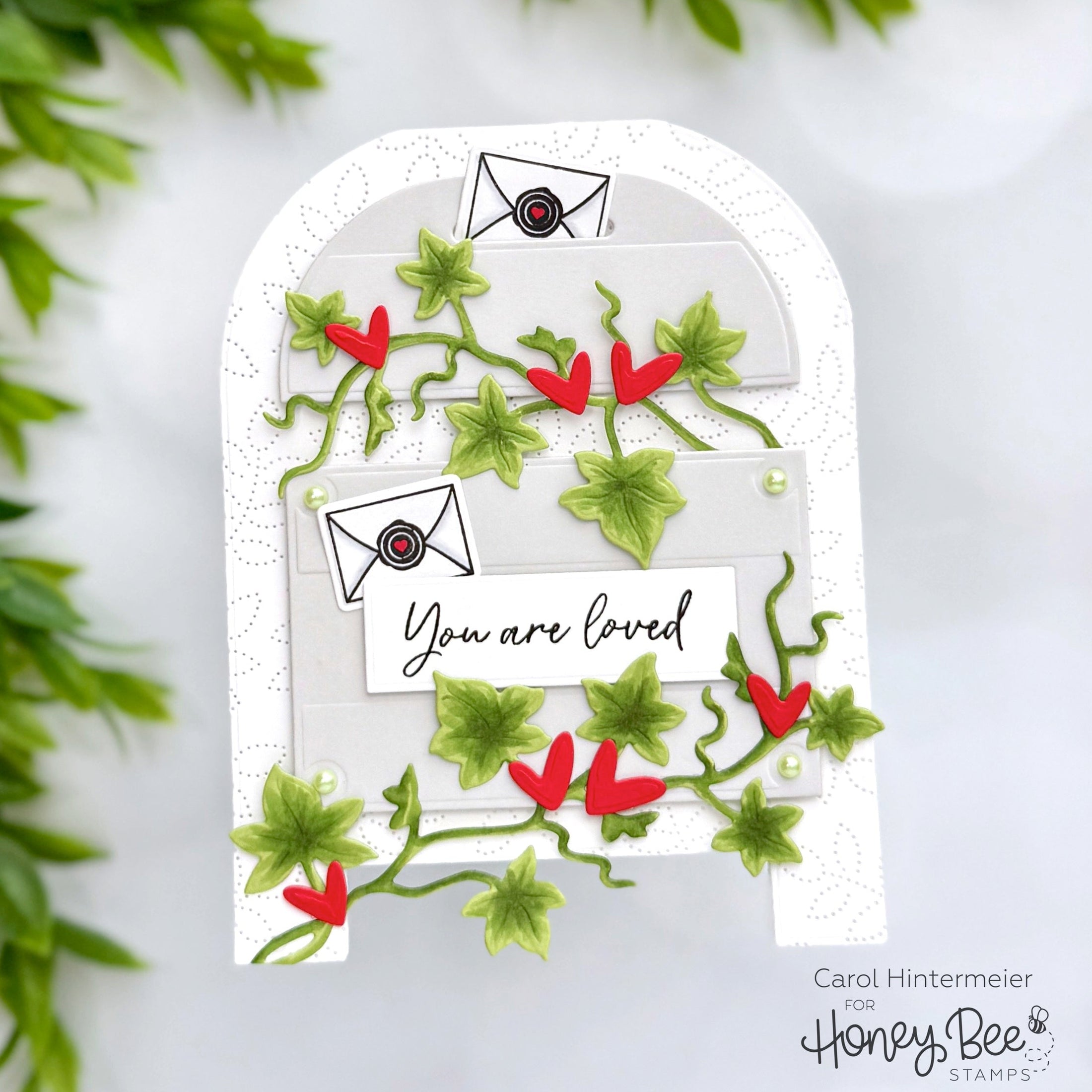 You Are Loved Post Box Card – Honey Bee Stamps