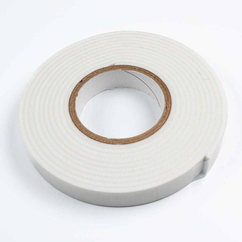 Bee Creative Foam Tape Roll – White Double-Sided Adhesive | 1/2" x 2.2 ...