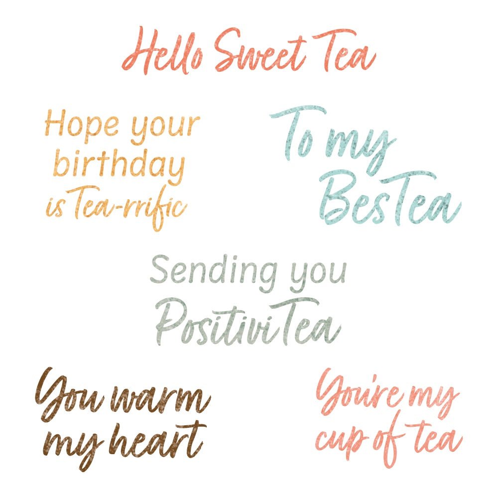 Hello Sweet Tea - 3x 4 Photopolymer Stamp Set – Honey Bee Stamps