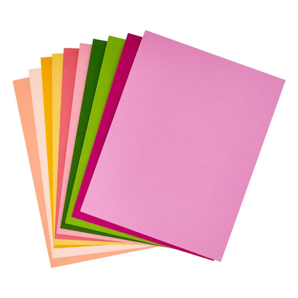 Spellbinders Blooms Assortment Colorwheel Cardstock 8.5"x11" - 10 Shee ...