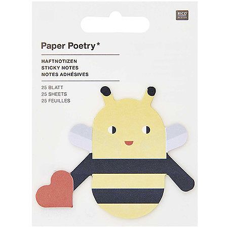 Sweet Bee Shaped Double Sided Sticky Notes – Honey Bee Stamps