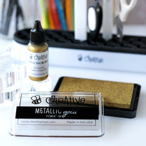 Bee Creative Ink Pad - Metallic Gold Pigment Ink – Honey Bee Stamps