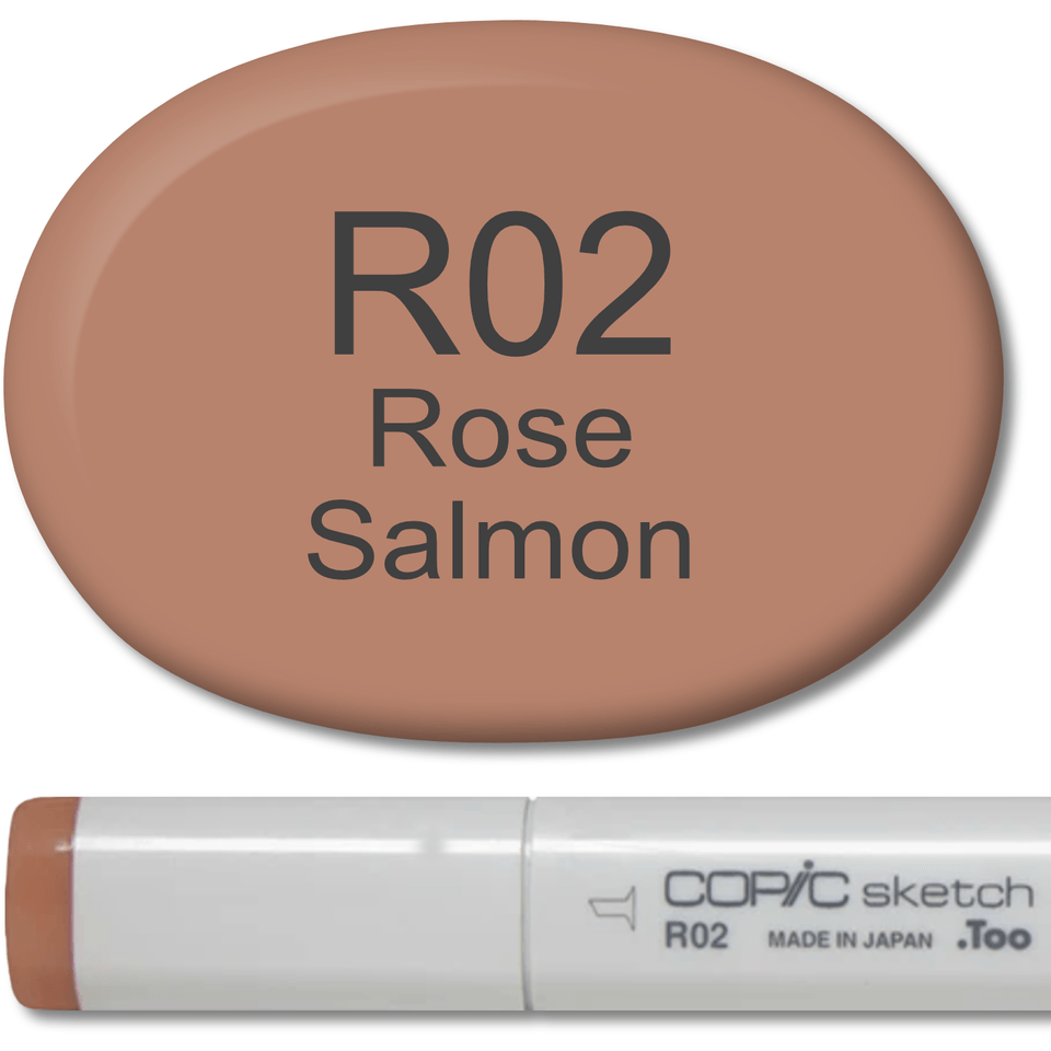 Copic Sketch Marker - R02 Rose Salmon – Honey Bee Stamps