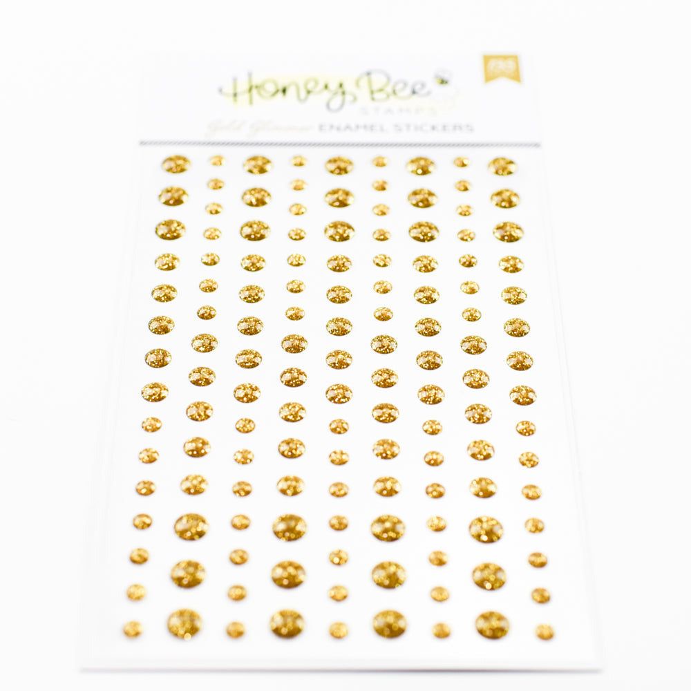 Gold Glimmer Enamel Stickers - 135 Count – Honey Bee Stamps