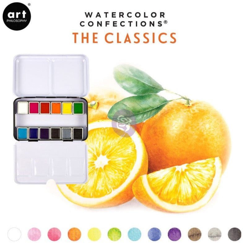 Prima Watercolor Confections - The Classics 12 Pan Set – Honey Bee Stamps
