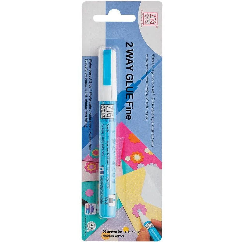 Zig 2-Way Glue Pen - Fine Tip 2mm – Honey Bee Stamps